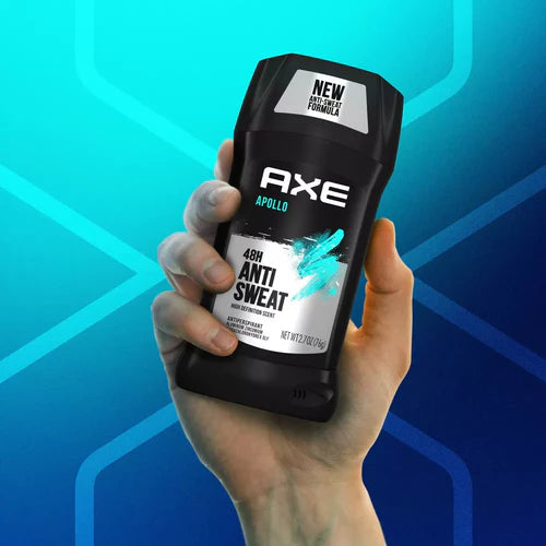 Axe Apollo Anti-Sweat Antiperspirant Deodorant Stick 1.4oz -Pack of 6