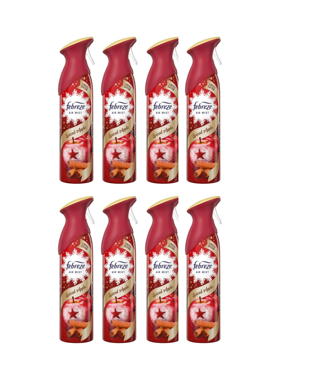 Febreze Air Freshener Spray 185ml Spiced Apple -Pack of 8