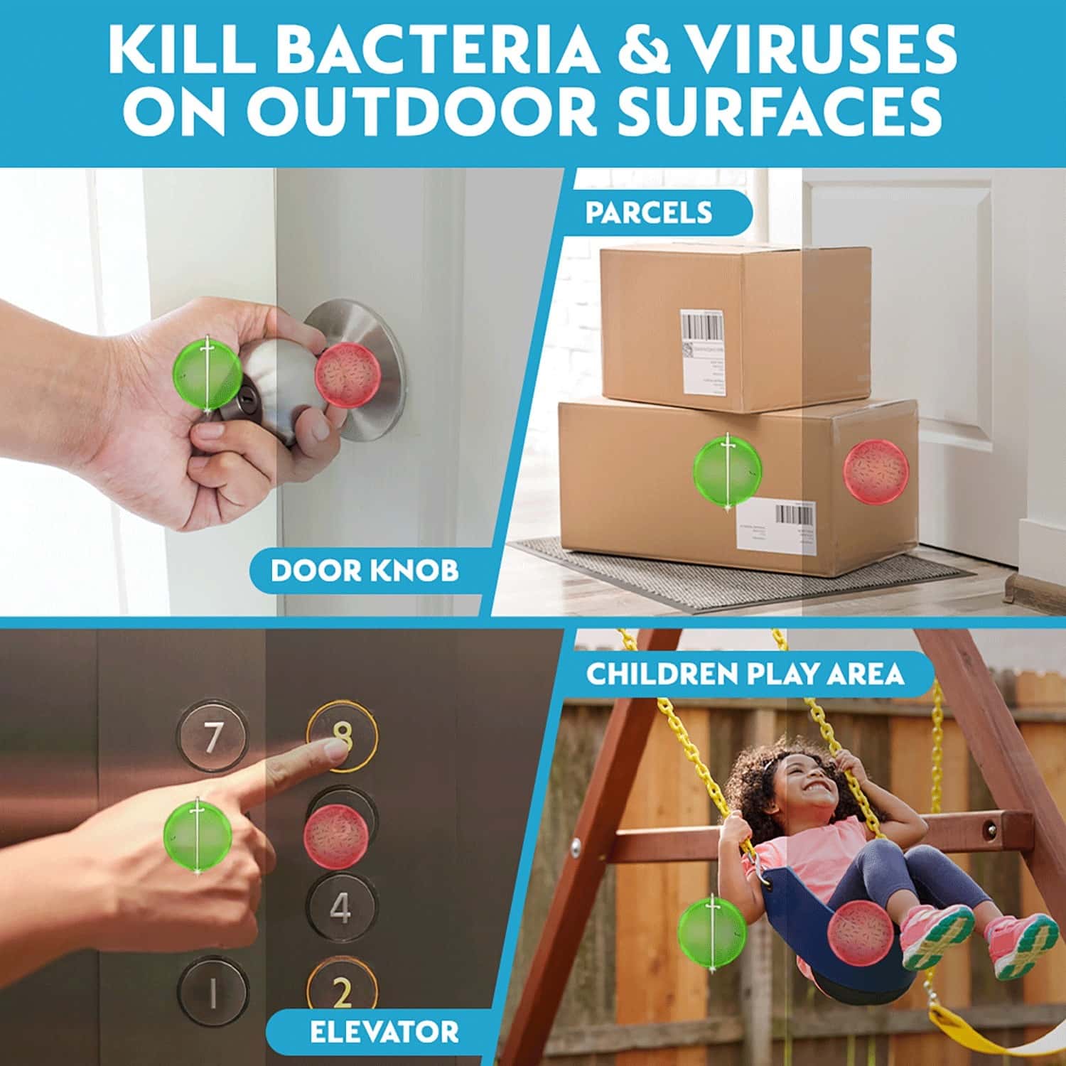 Dettol Disinfectant Spray Bottle, Spring Blossom 225ml - Pack of 6